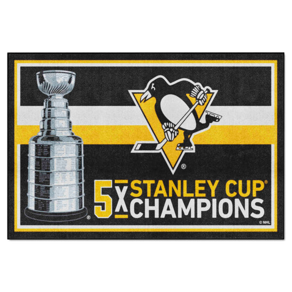 NHL - Pittsburgh Penguins 5x8 Rug – Reality Check Xtreme