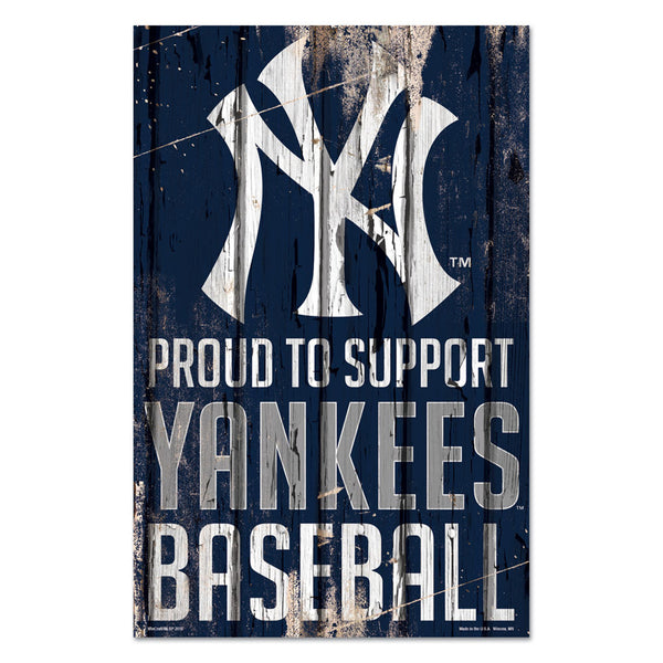 New York Yankees Sign 11x17 Wood Proud to Support Design – Reality ...
