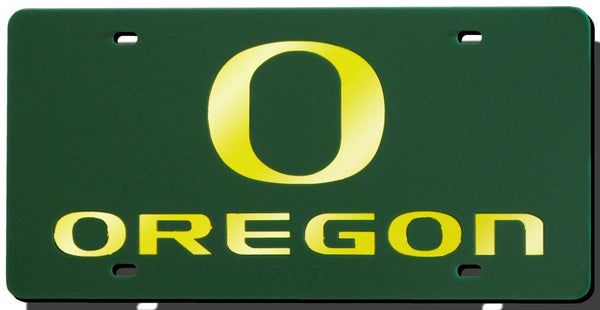 Oregon Ducks License Plate Laser Cut Green – Reality Check Xtreme
